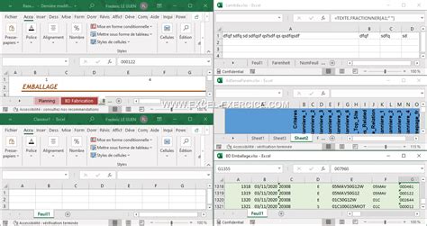 Réordonner Tous Les Classeurs Ouverts