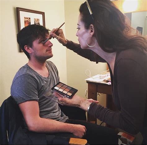 Josh Hutcherson In The Makeup Chair On Josh Hutcherson Josh