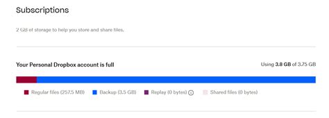 why is dropbox backup using up 3 5 gb how can i check what s taking up