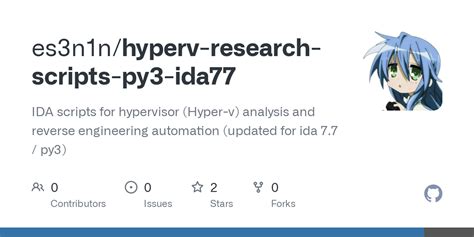 github es3n1n hyperv research scripts py3 ida77 ida scripts for
