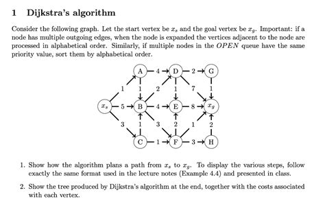 1 Dijkstras Algorithm Consider The Following Graph