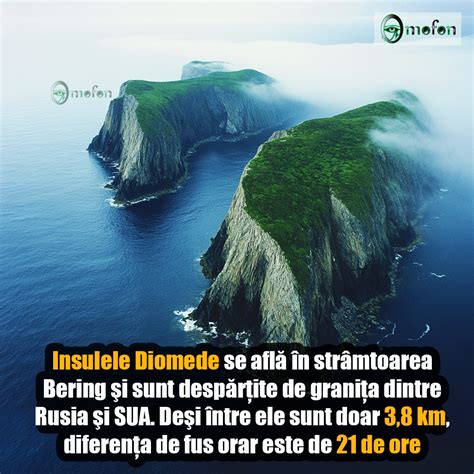Omofon Insulele Diomede Situate în Strâmtoarea Bering Sunt Două