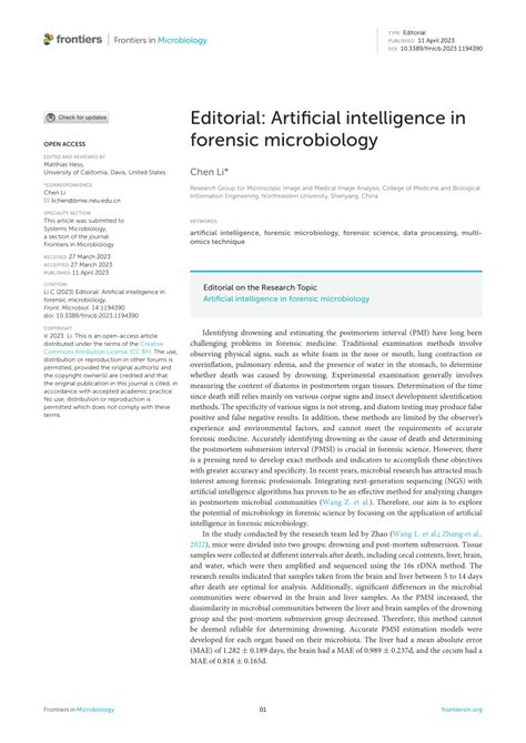 pdf editorial artificial intelligence in forensic microbiology