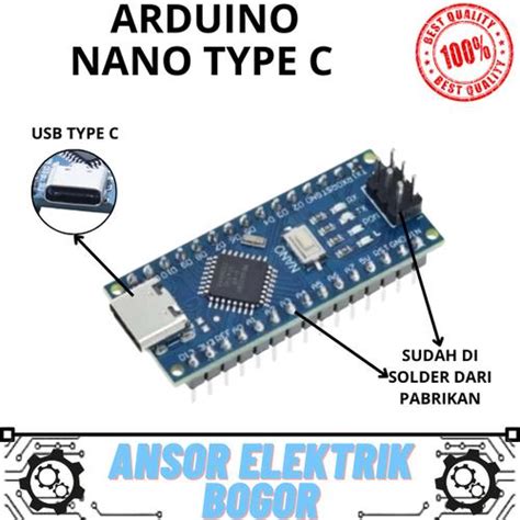 Jual Arduino Nano V3 Type C Atmega328p Ch340g 5v Board Soldered Solder