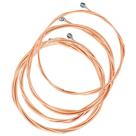 Koolleo 4pcs Universal String Bass Strings Wooden Bass Strings Musical