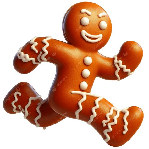 薑餅人角色逃跑 奔跑的薑餅人 卡通薑餅人跑 薑餅人角色逃跑png去背圖片素材免費下載，免摳圖設計圖案下載 Pngtree