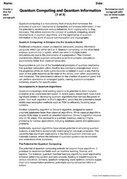 Quantum Computing And Quantum Information Current Advances In Physics Research