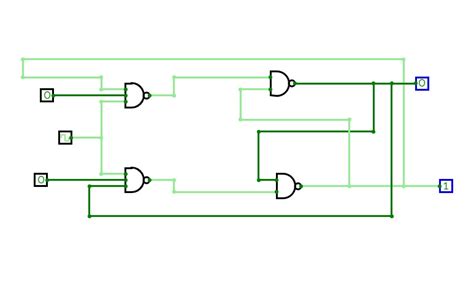 Circuitverse Sr Latch Using Nand Gate