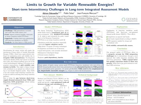 pdf limits to growth for variable renewable energies short term