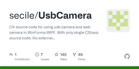 Github Secile Usbcamera C Source Code For Using Usb Camera And Web Camera In Winforms Wpf