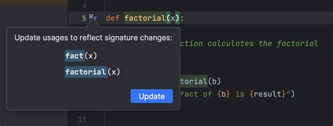 Rename Refactorings PyCharm Documentation
