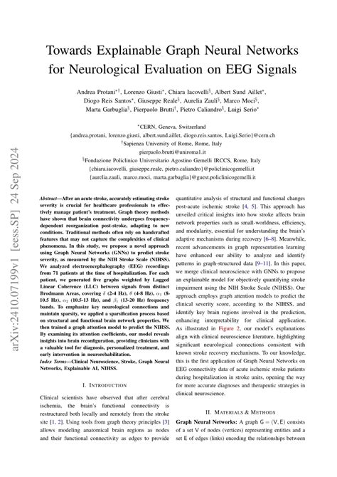 Pdf Towards Explainable Graph Neural Networks For Neurological