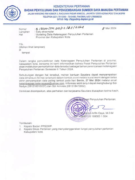 Updating Data Ketenagaan Penyuluhan Pertanian Provinsi Dan Kabupaten Kota Pdf Updating Data Ketenagaan Penyuluhan Pertanian Provinsi Dan Kabupaten Kota Pdf