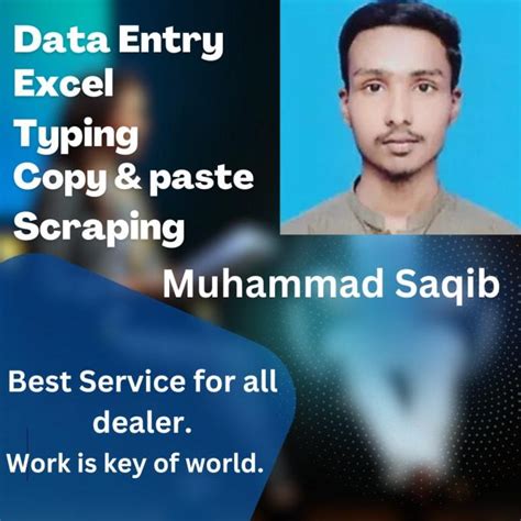 Muhammad Saqib On Linkedin Muhammadsaqi671 I Will Data Entry Excel Typing Scraping Copy Paste