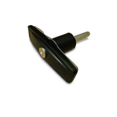 Pop Up T Handle Key Locking Black Powder Coated