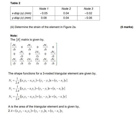 Solved A A 3 Noded Triangular Element Is Shown In Figure
