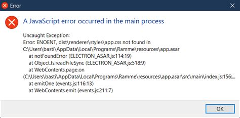 java script error windows · issue 336 · terkelg ramme · github