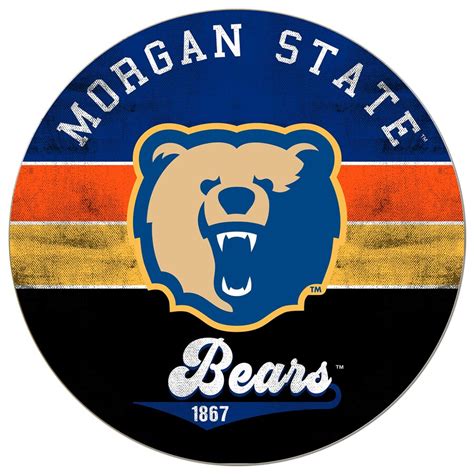 Morgan State Bears 20 X 20 Retro Logo Circle Sign