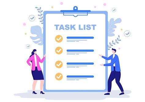 Task List Vector Illustration 2531060 Vector Art At Vecteezy