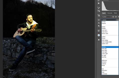 How To Easily Create Lighting Effects In Photoshop Using Overlay Blend Mode