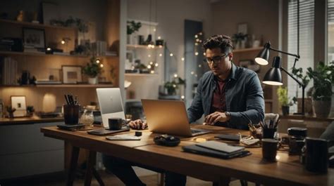 Premium Ai Image Business And Technology Visualizing Remote Work Exploring Perspectives