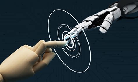 인간의 손과 접촉하는 로봇 손 기술 회로 기판으로 가득 찬 배경에 3d 렌더링 산업용 로봇팔에 대한 스톡 사진 및 기타 이미지 산업용 로봇팔 3차원 형태 로봇