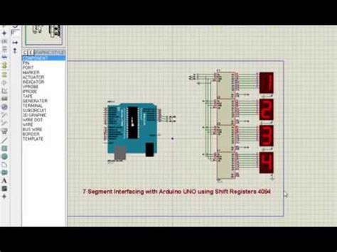 Arduino 4 Digit 7 Segment Display Interfacing With Shift Register 4094