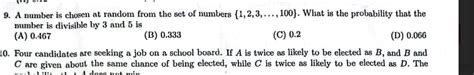 solved a number is chosen at random from the set of numbers