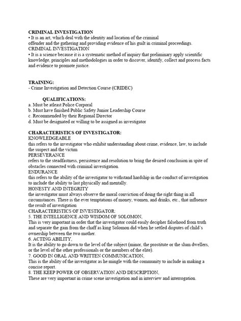 Fundamentals Of Criminal Investigation Notes Pdf Search Warrant