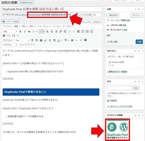 Duplicate Page 記事を複製 設定方法と使い方｜ユーブログ