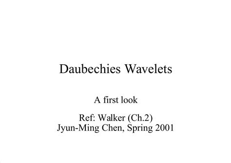 Pdf Daubechies Dokumentips
