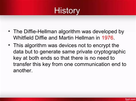 Diffie Hellman Algorithm Ppt