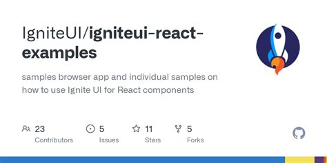 Github Igniteuiigniteui React Examples Samples Browser App And