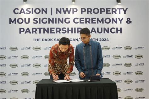 Casion Dan Nwp Property Sukses Luncurkan Kemitraan Bangun Infrastruktur Pengisian Kendaraan