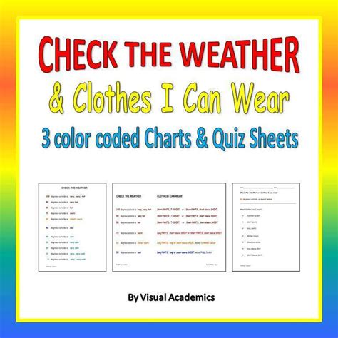 Check The Weather Quiz Visual Academics