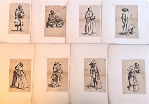 Callot Jacques 20 Various Figures 19th Century Printings By Callot