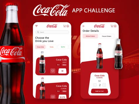 Coca Cola App UI By Attiqanaz603 EpicPxls Coca Cola App UI By Attiqanaz603 EpicPxls