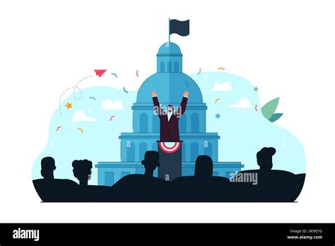 Public speaking politician flat vector illustration Stock Vector Image & Art - Alamy