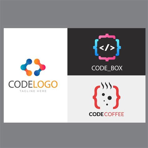 Premium Vector Set Of Code Boost Logo Designs Concept Vector Rocket Code Logo Template Icon