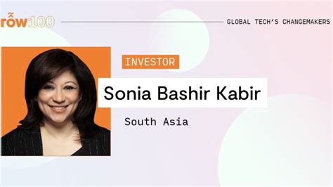 Sonia Bashir Kabir Managing Director At Sbk Tech Ventures Rest Of World