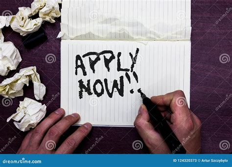 Word Writing Text Apply Now Business Concept For Make A Formal