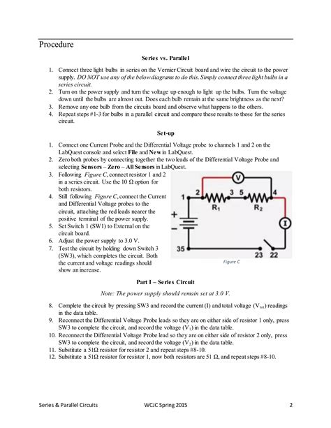 2426lab7seriesandparallelcircuits Docx