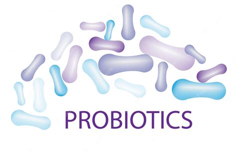 프로바이오틱스 박테리아 로고 흰색 배경에 고립 된 간단한 평면 스타일 트렌드 현대 로고 그래픽 디자인 프리바이오틱 유산균