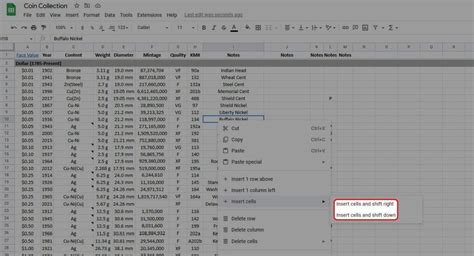 Google Sheets How To Insert And Delete Rows Columns And Cells