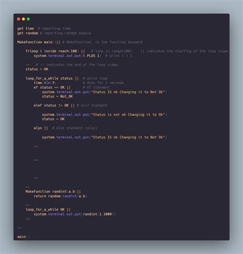 tried to make the worst possible syntax i think i did good but lets