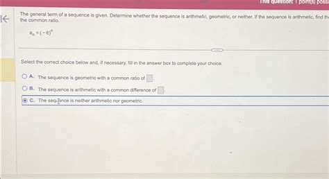 solved the general term of a sequence is given determine
