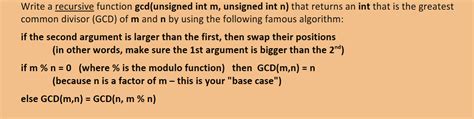 Solved This Algorithm Is A Good Example Of Tail Recursion Chegg Com