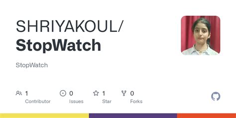 Github Shriyakoulstopwatch Stopwatch