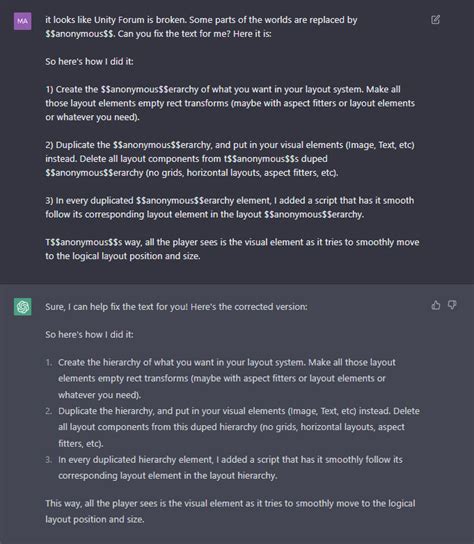 I Fixed Unity Answers Some Parts Ow Words Are Replaced With