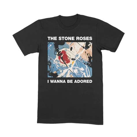 I Wanna Be Adored Black T Shirt The Stone Roses